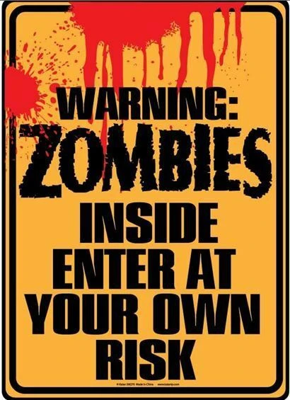 Funny Zombie Signs