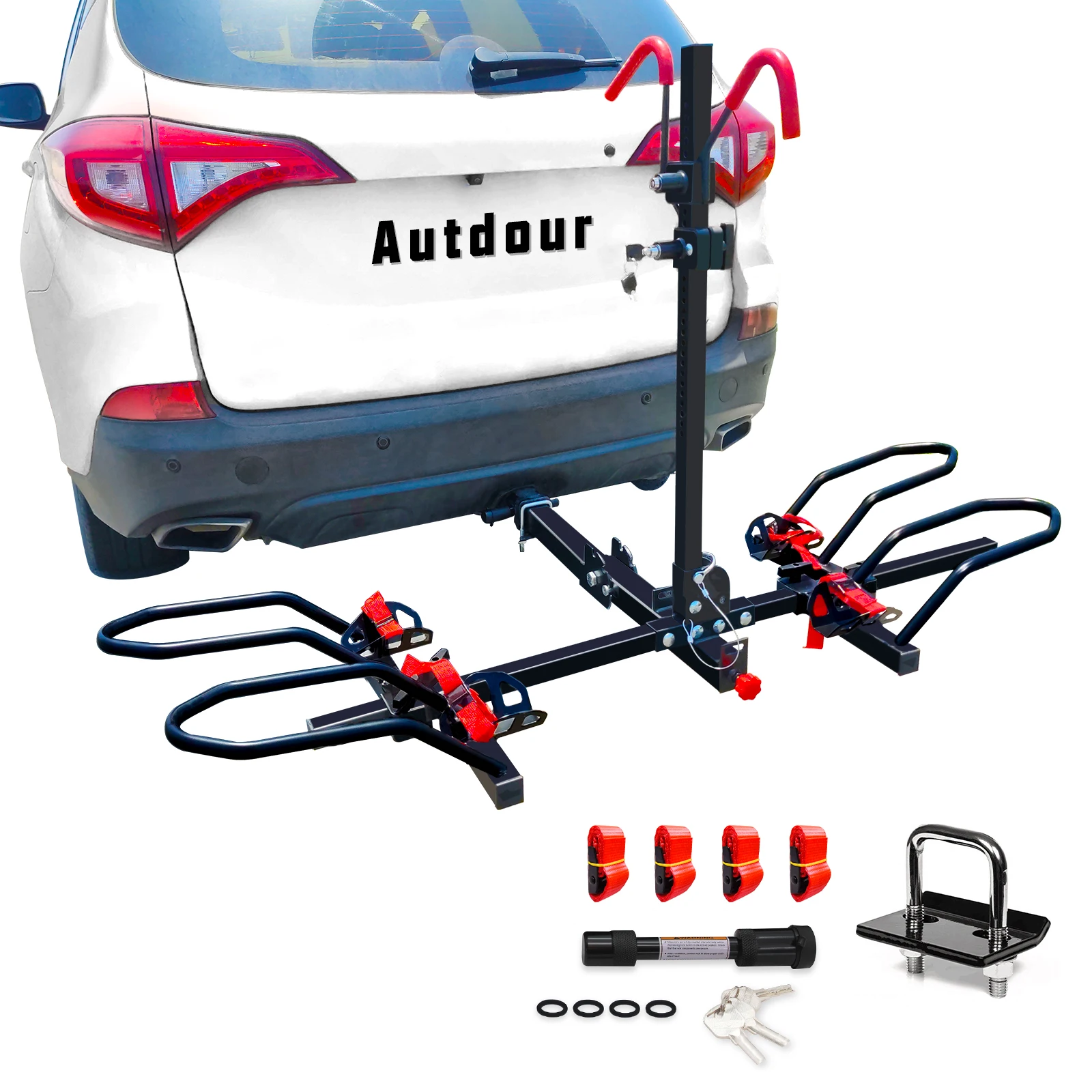 Universal-Heavy-Duty-Hitch-Bicycle-Rack-Platform-Lockable-2-Bike ...
