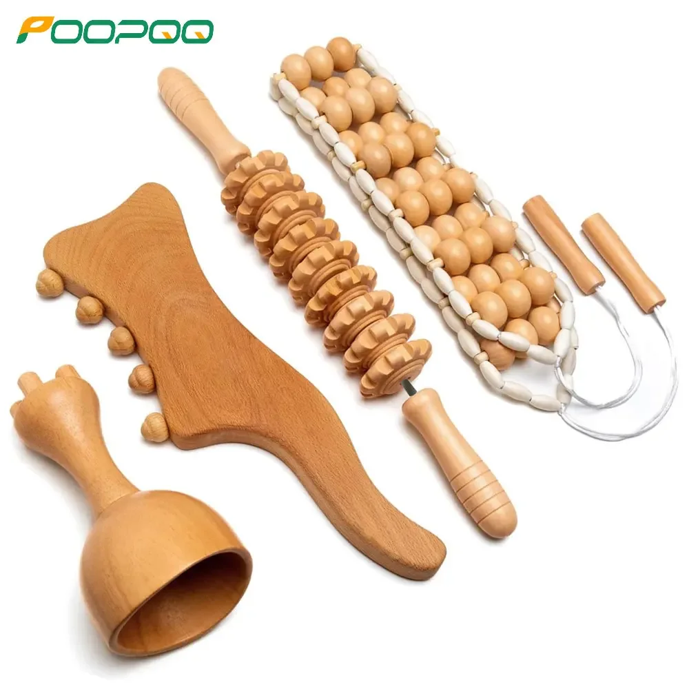 Wood Therapy Massage Tools, Lymphatic Drainage Massager for Body ...