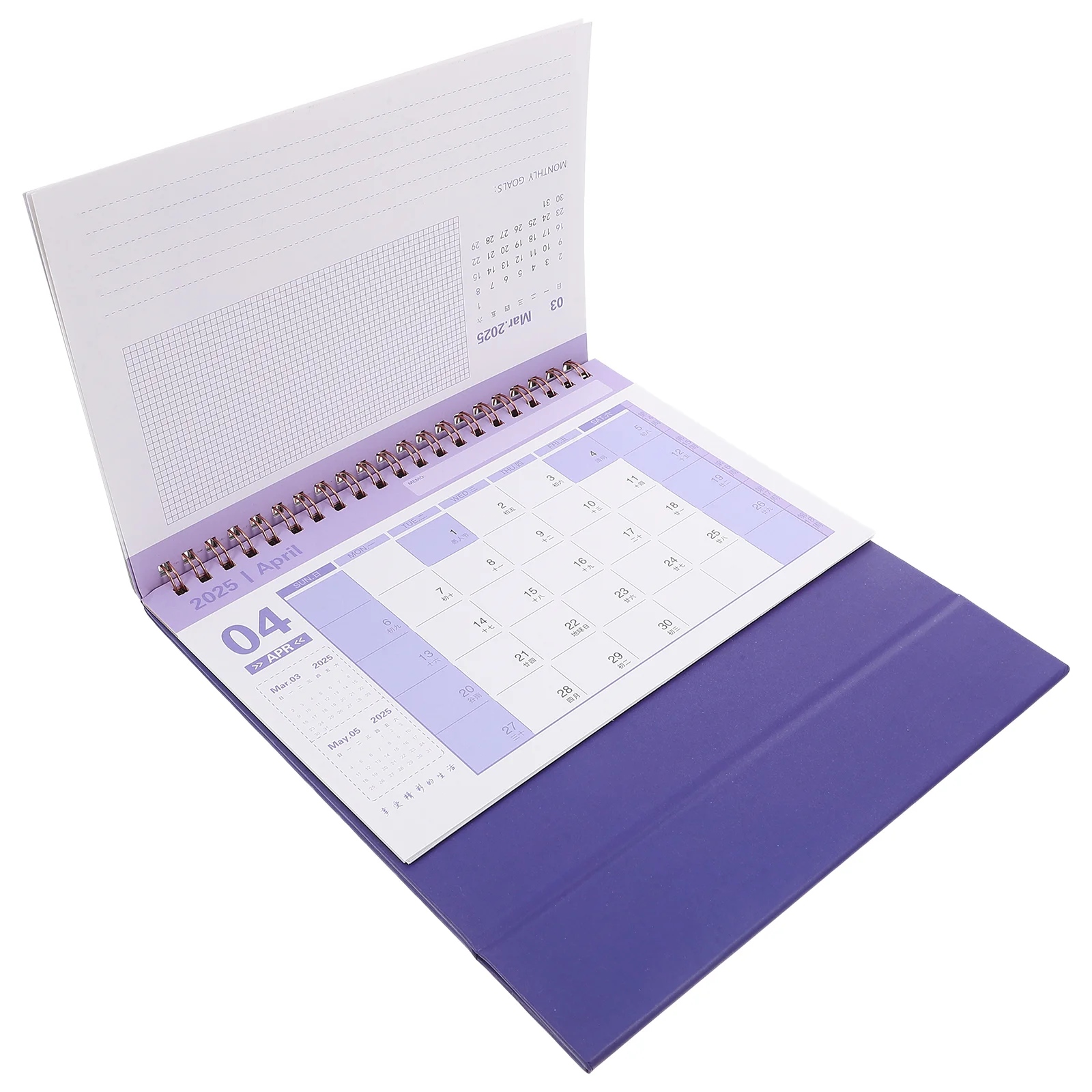 Calendario-de-escritorio-de-pie-Flip-2025-Memo-mensual-Calendarios ...
