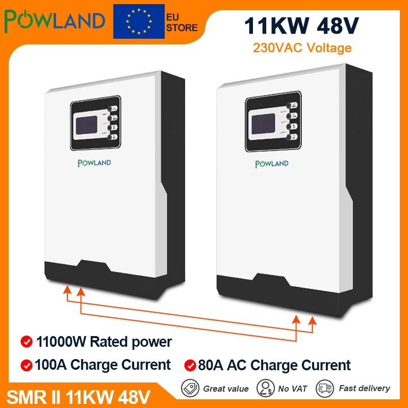 11000w Solar Inverter 500vdc 100a Mppt 48v Off Grid Pure Sine Wave ...