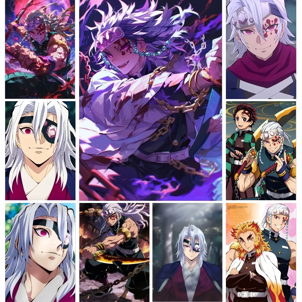 1pc Uzui Tengen Anime Demon Slayer Poster Poster Art Print Bar Living ...