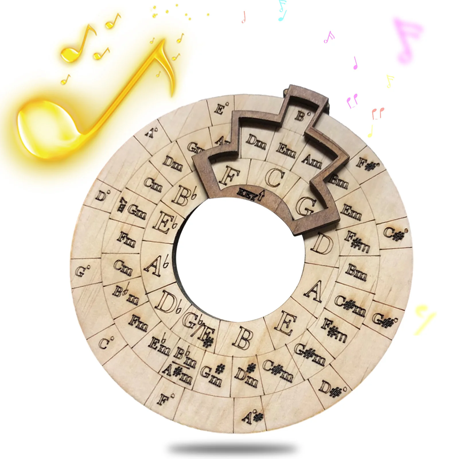 Wooden-Melody-Tool-Music-Instrument-Wood-Melody-Maker-Circle-of-Fifths ...