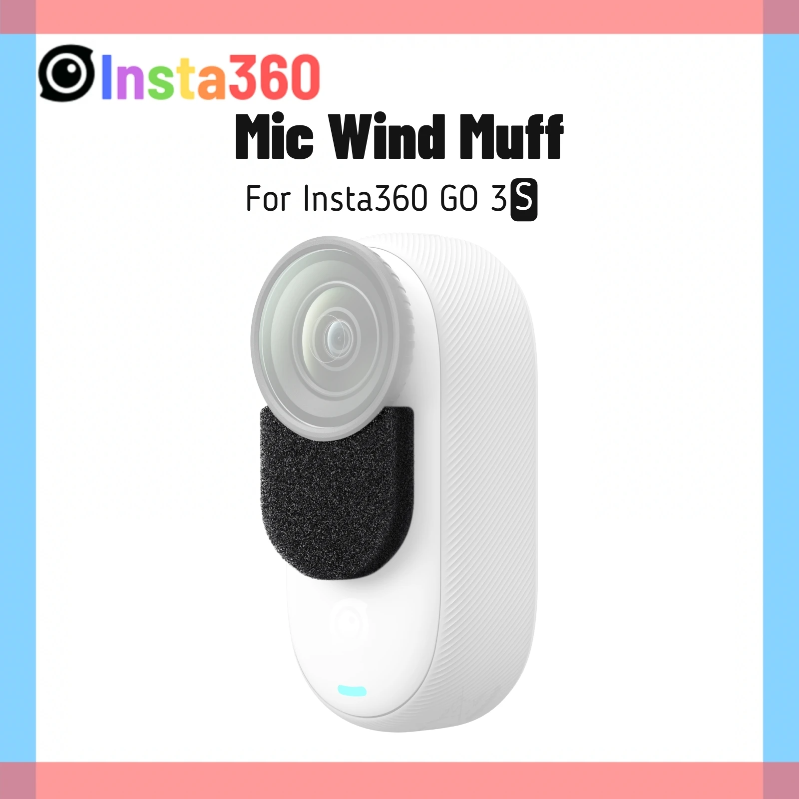 Insta360 GO 3S Mic Wind Muff Windproof Cotton Audio Kit Noise Reducer ...