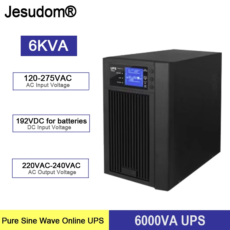 6KVA-UPS-Uninterruptible-Power-Supply-External-192V-DC-Batteries-Bank ...