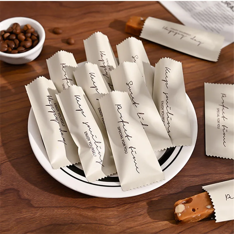 100Pcs-Disposable-Thickened-Aluminum-Film-Toffee-Packaging-Baked-DIY ...