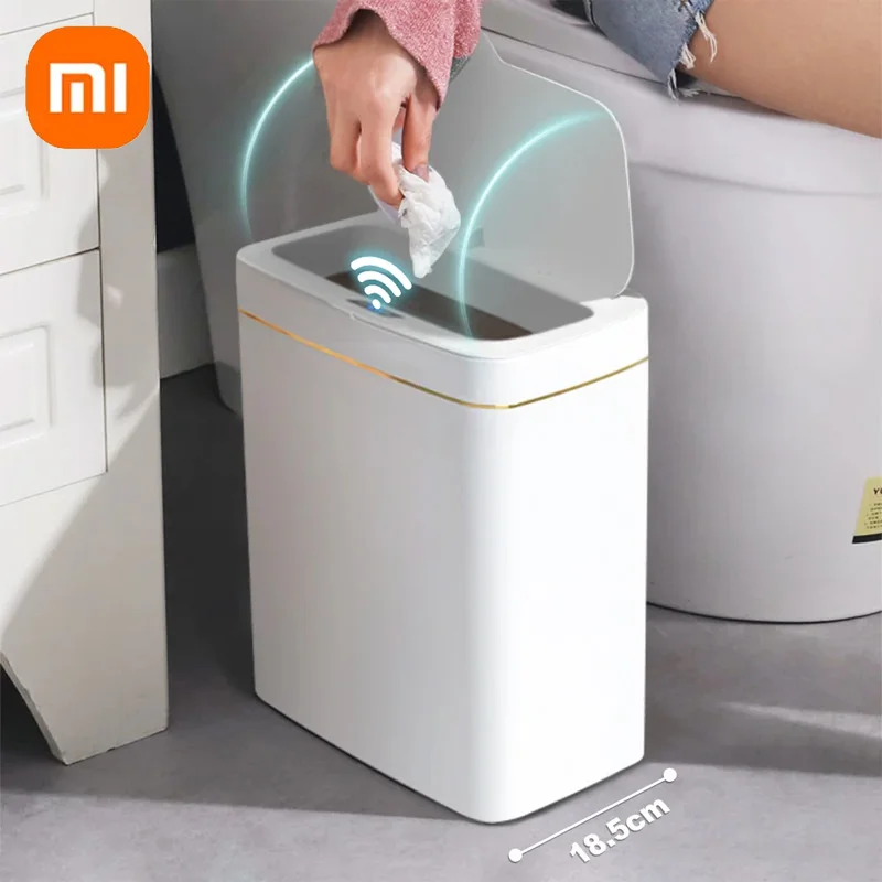Xiaomi 15/18L Smart Trash Can USB Charging Automatic Waste Bin for ...