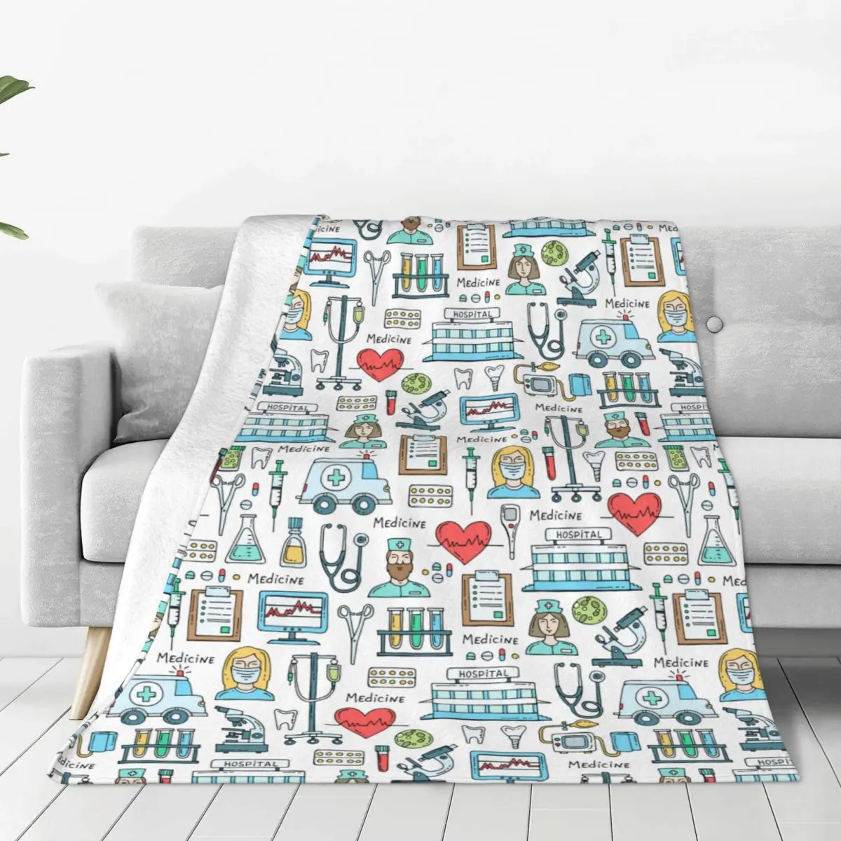 Doctors-Nursing-Nurse-Blankets-Coral-Fleece-Plush-All-Season ...