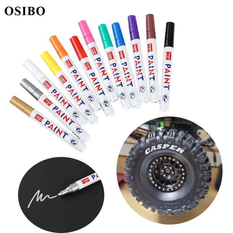 12 Colors Optional RC Car Tire Paint Marker Drawing Pen Tool for Model ...