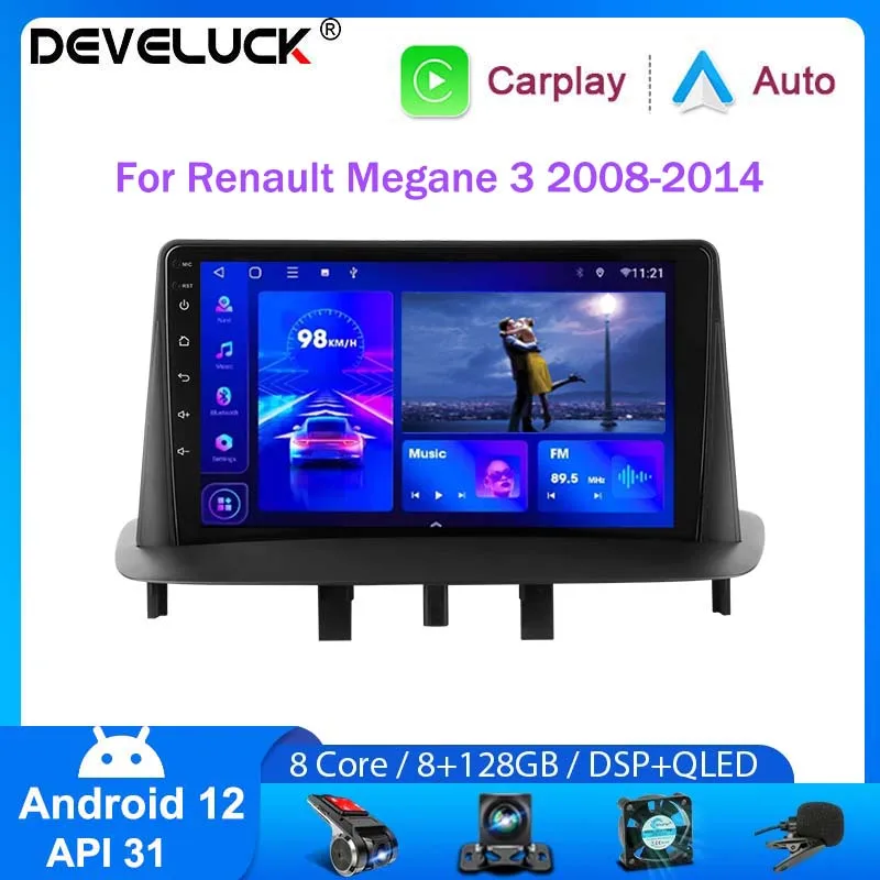 Android-12-Car-Radio-For-Renault-Megane-3-Fluence-2008-2014-Multimedia ...