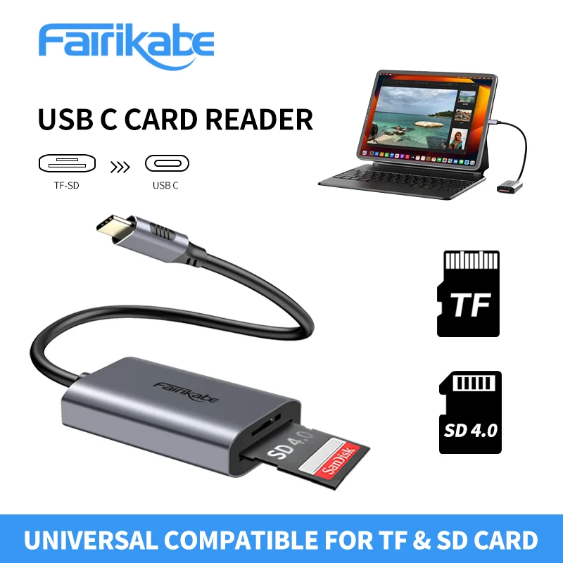 USB C 카드 리더 4.0 듀얼 카드, 고속 사진 스튜디오 키트, 비디오 캡처 보드 캡처, SD TF to USB C 3.1 ...