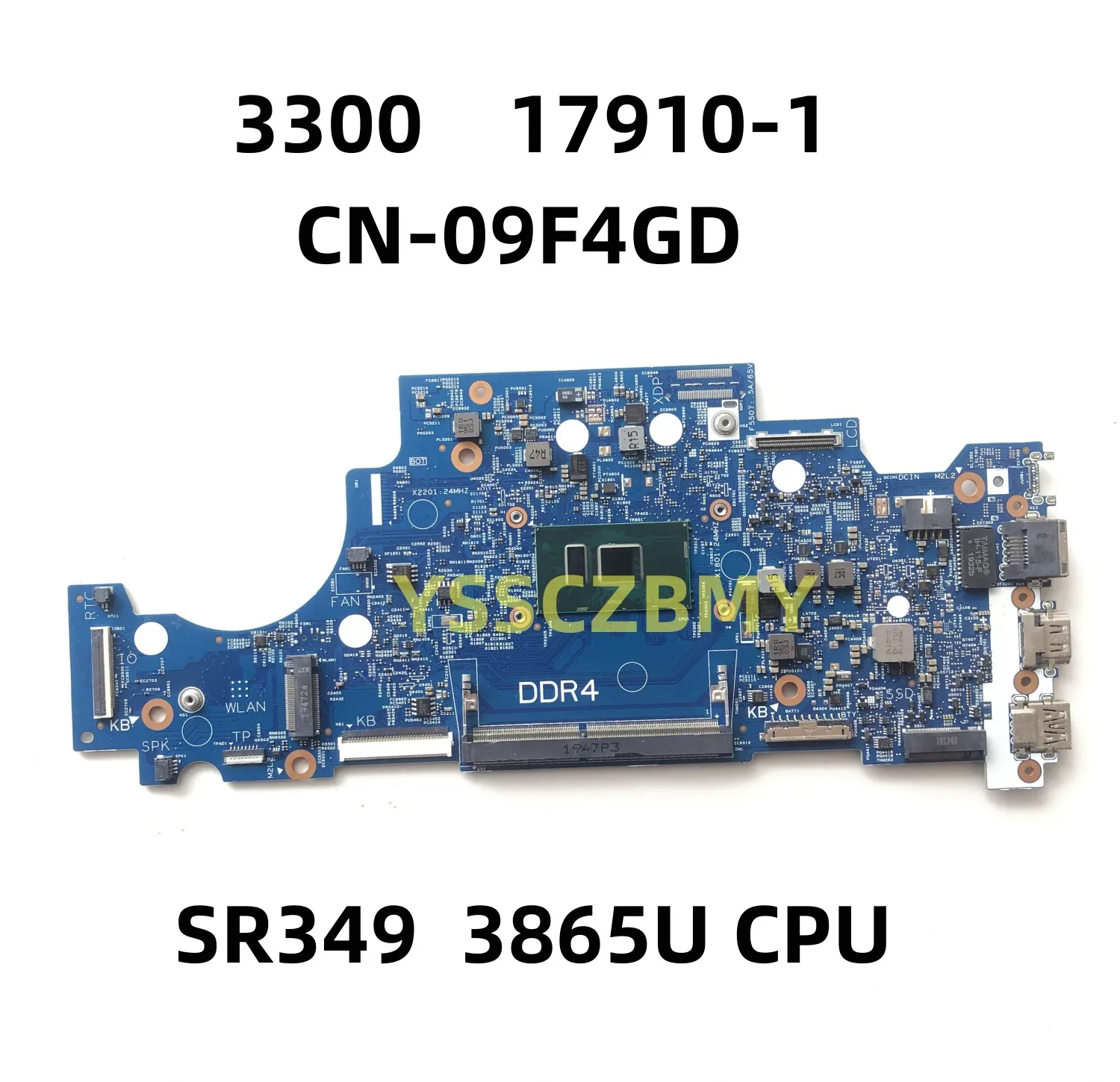 Refurbished For DELL Latitude 3300 SR349 3865U Laptop Motherboard CN ...