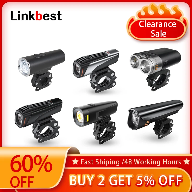 Linkbest Bicycle Light 1000 Lumens USB Rechargeable Front Light Bike ...