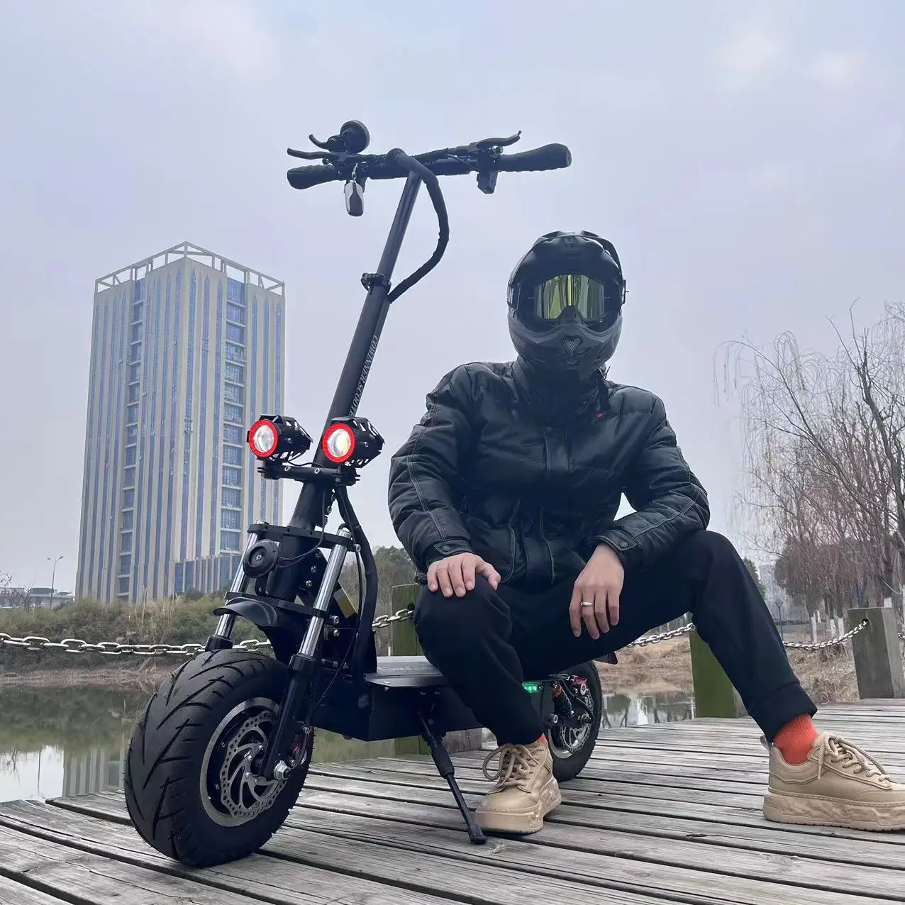 2-Wheeled-Electric-Scooter-60-Volt-5600-Watts-80KMH-Fold-Dual-Motor ...