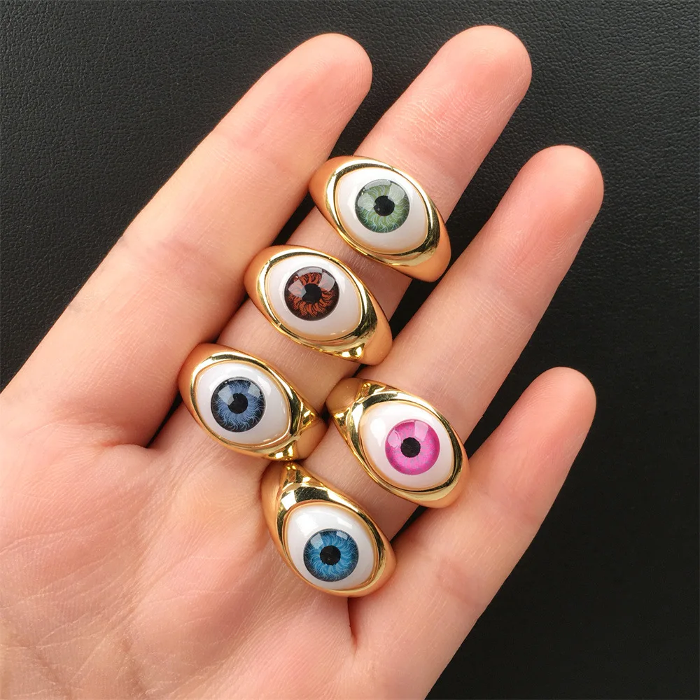 Turkish-Evil-Blue-Eye-Rings-for-Women-Boho-Greek-Eye-Gothic-Fashion ...