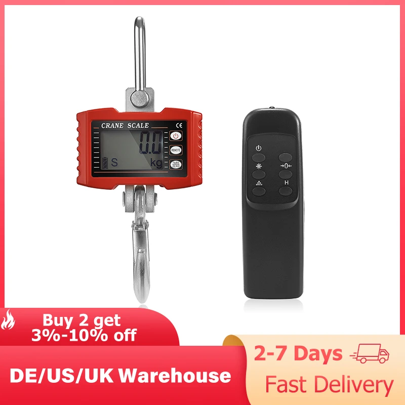 1 Set Of 1000kg Professional Crane Scale Digital Scale Electronic ...
