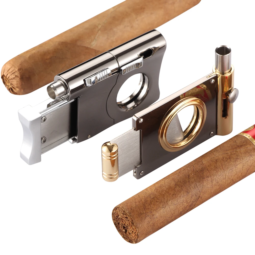 GALINER-Cigar-Cutter-Knife-Built-in-2-Size-Cigar-Punch-Locked-Blades ...