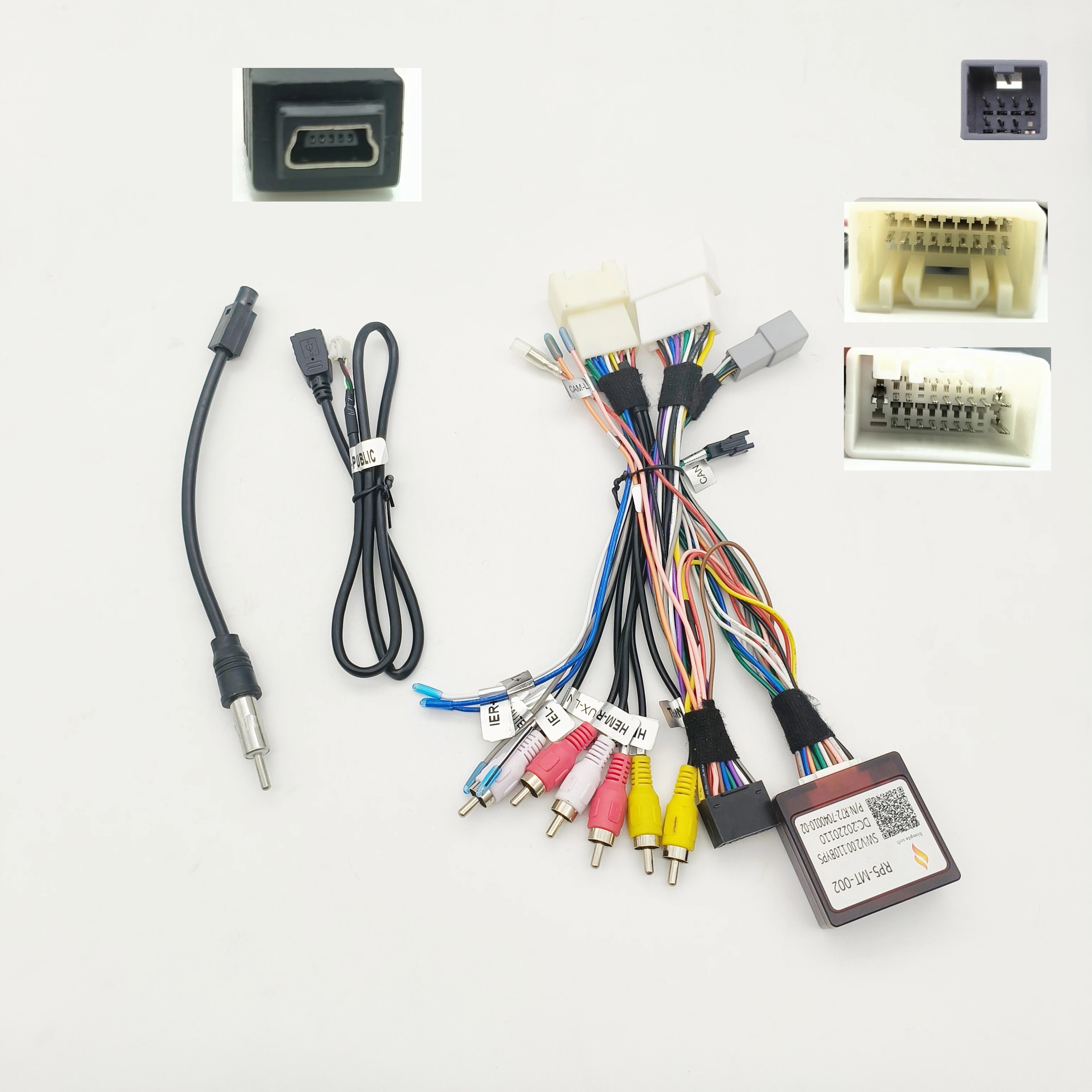 Car Radio 16pin Wiring Harness Canbus Box Decoder For 2019 Mitsubishi ...