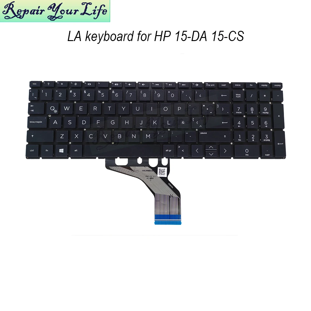 Latin keyboards laptop backlight keyboard for HP Home 15-DA 15-CW 15-CS ...