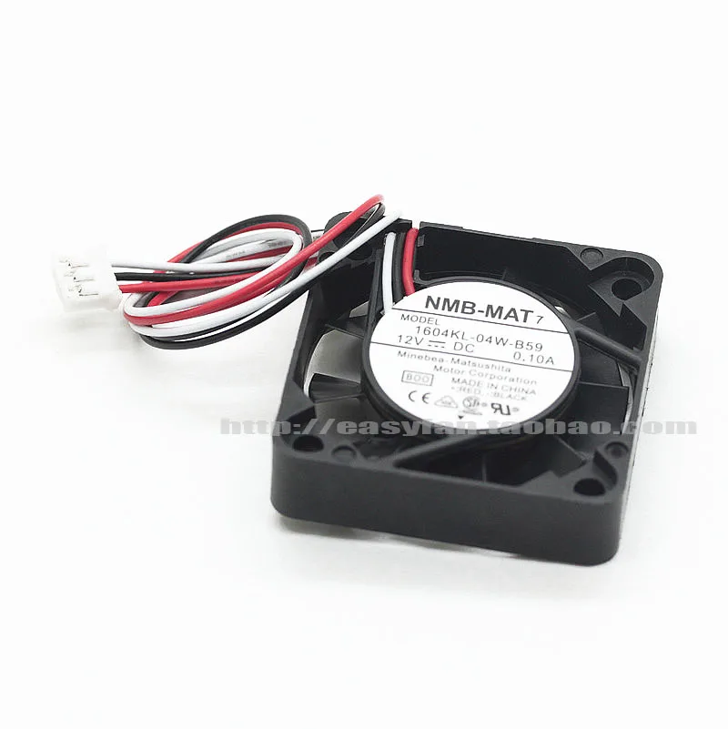 Original 1604KL-04W-B59 4010 4CM 12V 0.1A 3-line high air volume double ...