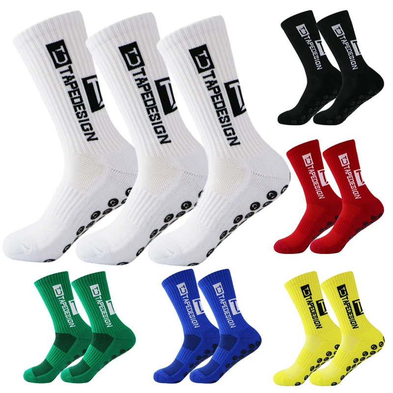 3-Pairs-TC-Non-Slip-Soccer-Socks-Round-Silicone-Anti-Slip-Football-Grip ...