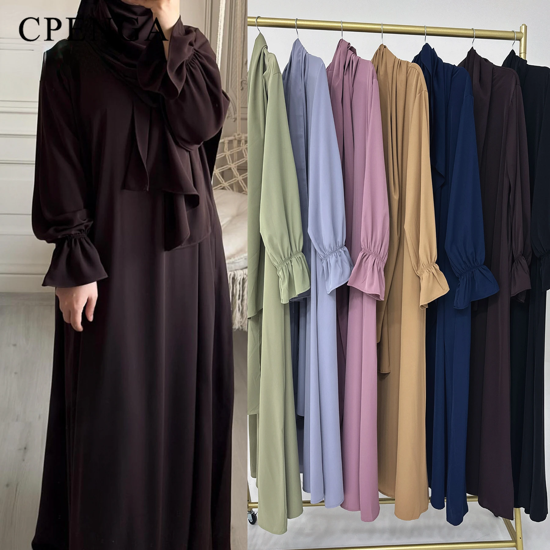 2024 Spring Muslim Modest Dress for Women Eid Arabic Femme Hijab Abaya ...