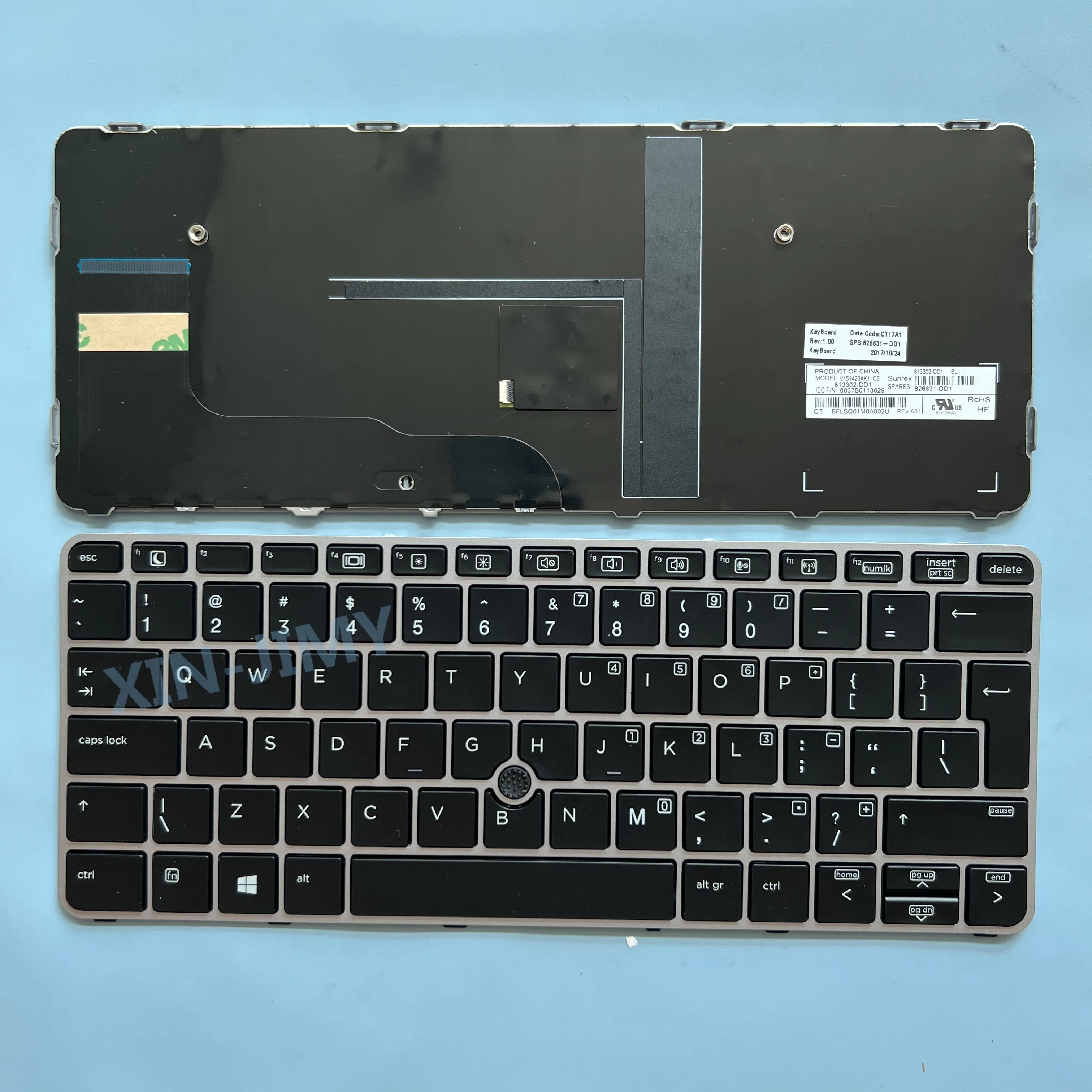 Xin Us Backlight Keyboard For Hp Elitebook 820 G3 820 G4 725 G3 725 G4 ...