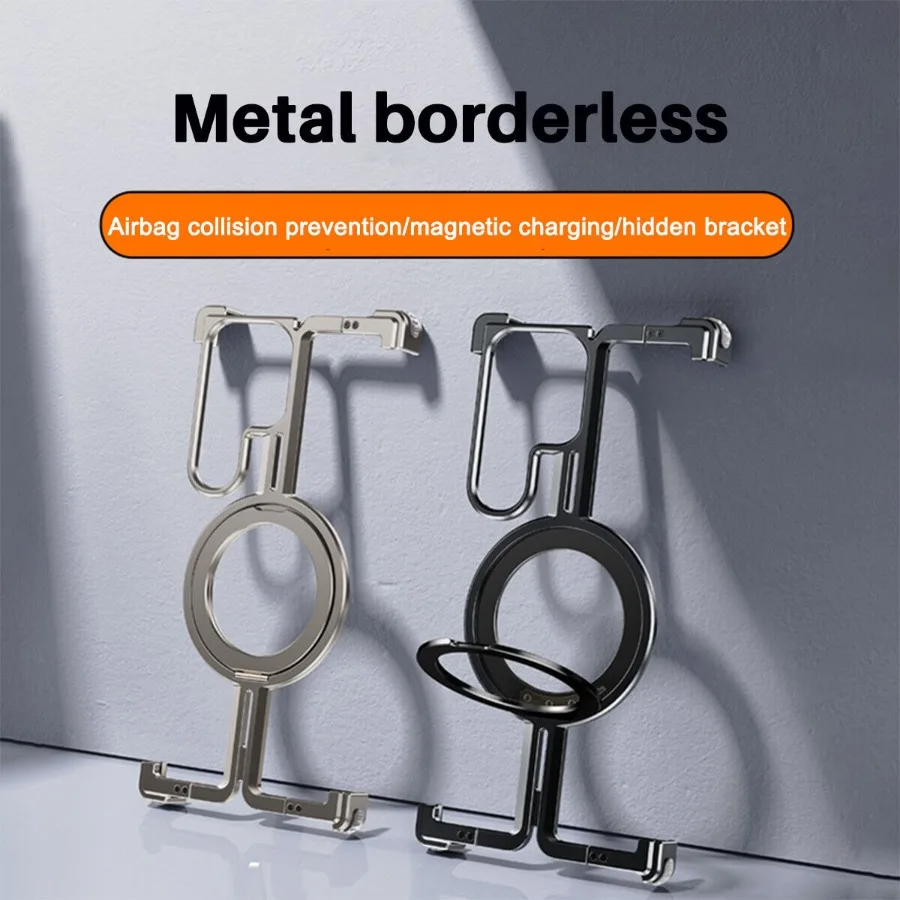 For-Galaxy-S24-Ultra-S23-Plus-Rugged-Aluminum-Metal-Bumper-Rimless ...