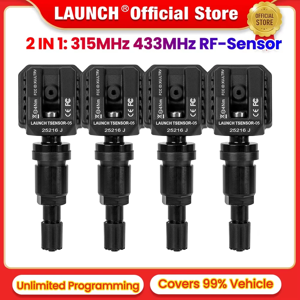 Launch X431 RF Sensor 315 MHz 433 MHz TPMS Sensor: Real-World ...
