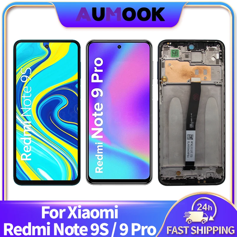6.67" LCD Display For Xiaomi Redmi Note 9S Note 9 Pro Touch Screen ...