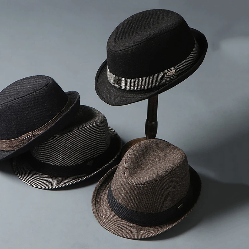 Wool Fedora Hat Unisex Felt Fedoras Hats Adult Fashion Trilby Hats ...