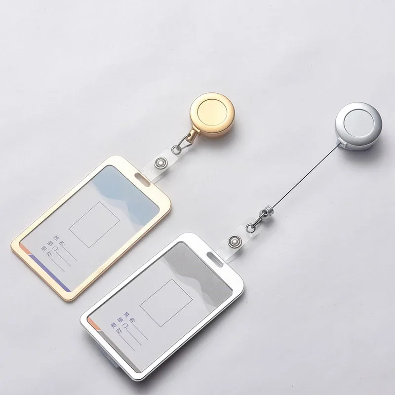 Aluminum Alloy Card Cover Case Women Men Work Name Bank ID Card Holders ...