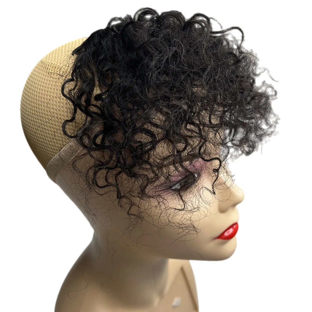 Afro kinky curly natural human hair bangs (Brand -Anemone) - Hair.lk