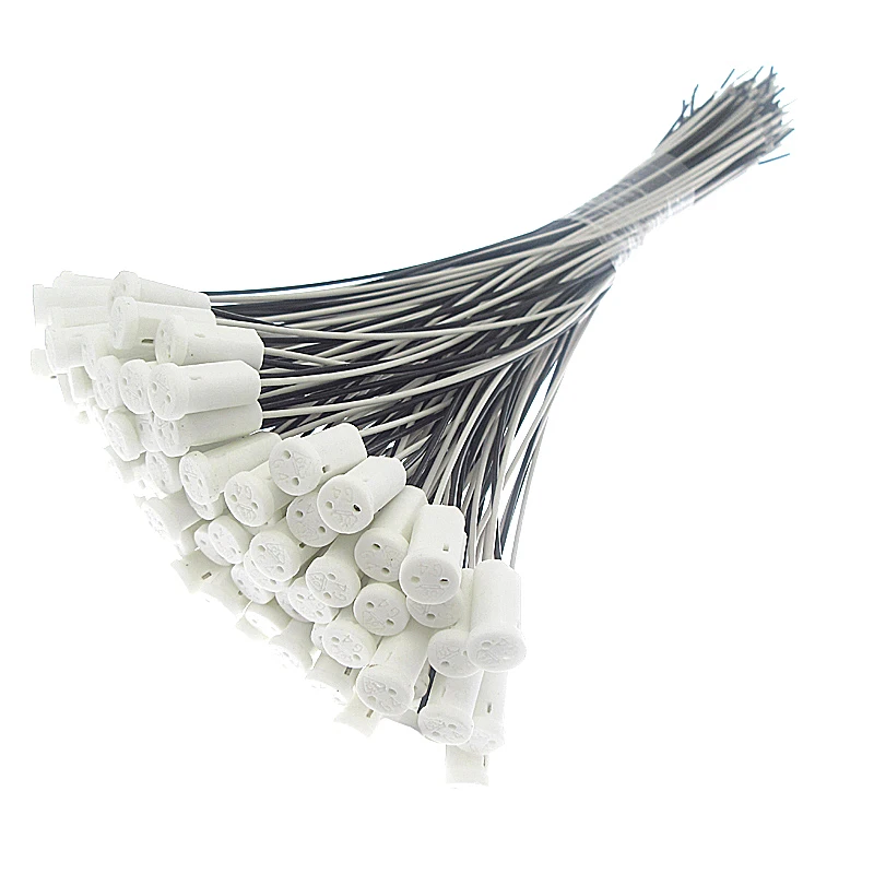 20pcs-100pcs-G4-LED-Crystal-Lamp-Holder-White-Black-G4-Light-Bulbs ...