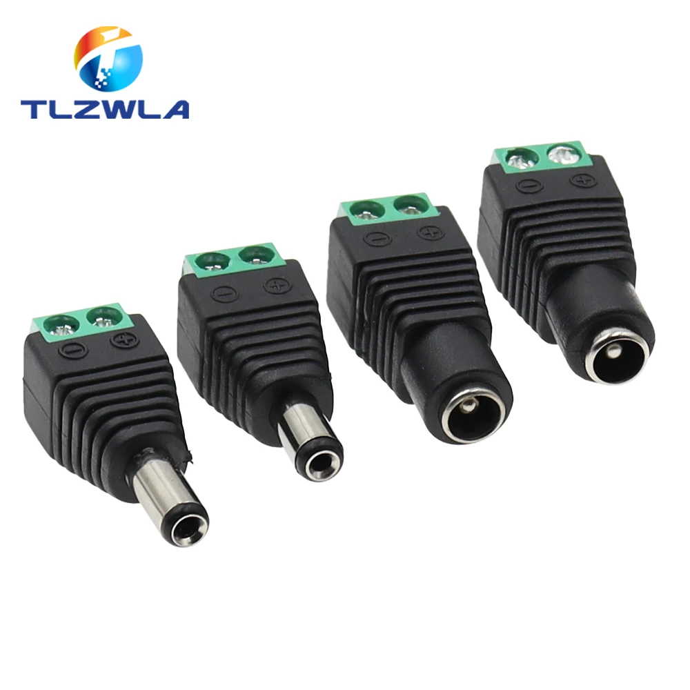 5-Stuks-12V-2-1X5-5Mm-Dc-Power-Mannelijke-Stekker-Jack-Adapter ...
