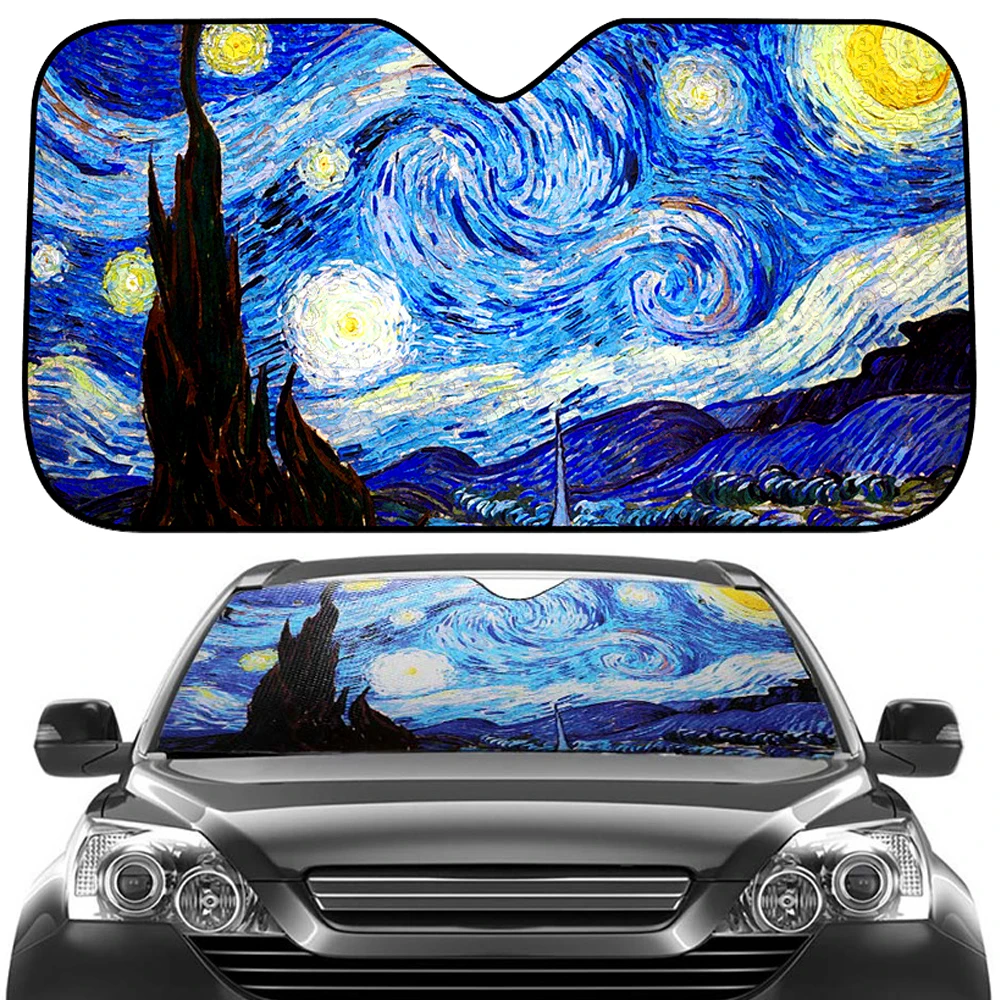 Windshield-Sunshade-Starry-Night-Car-Window-Windscreen-Cover-Sun-Shade ...