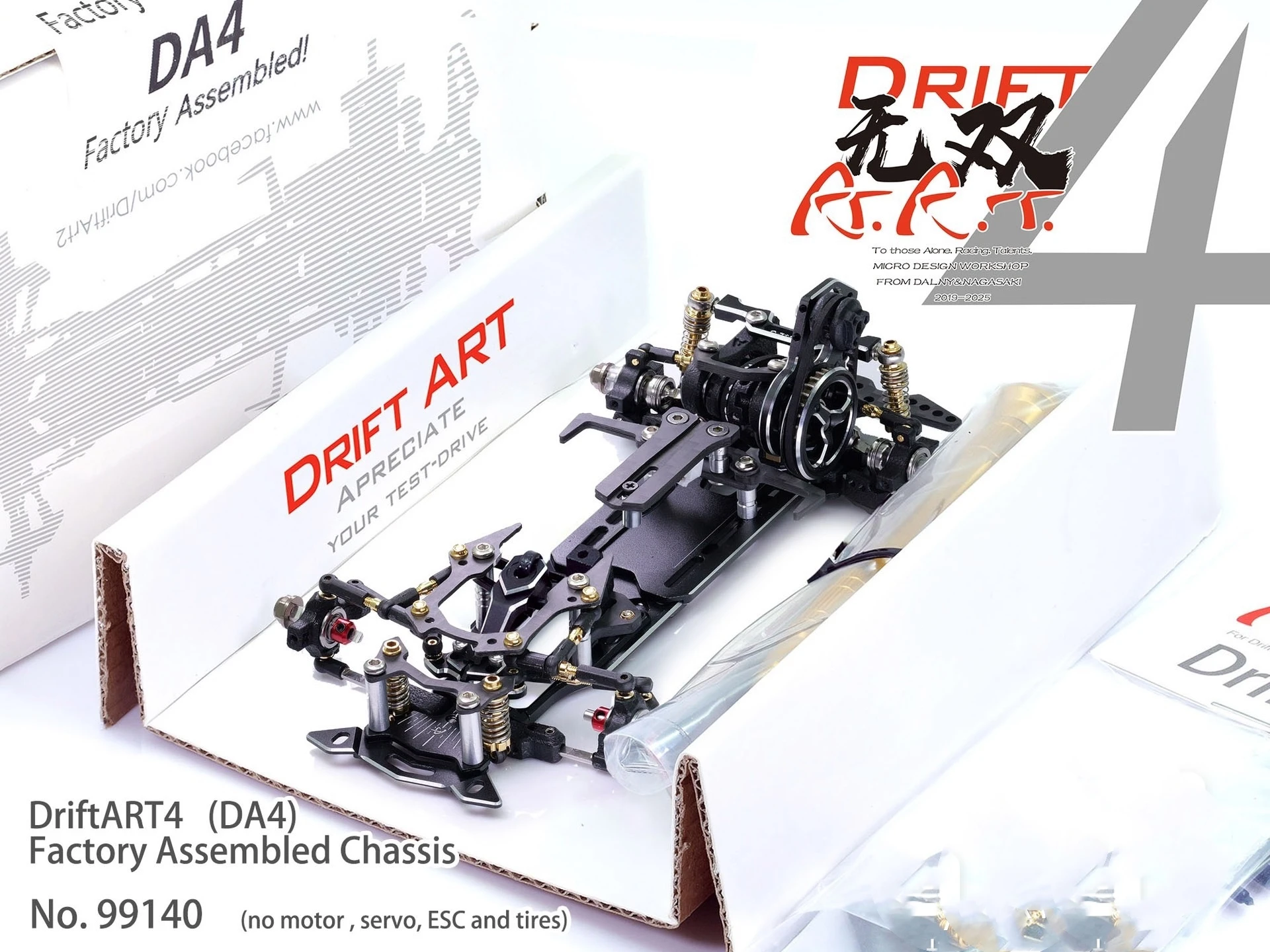 DriftArt-DA4-99140-Racing-Drift-RWD-Drift-Chassis-KIT-RC-Car-1-24 ...