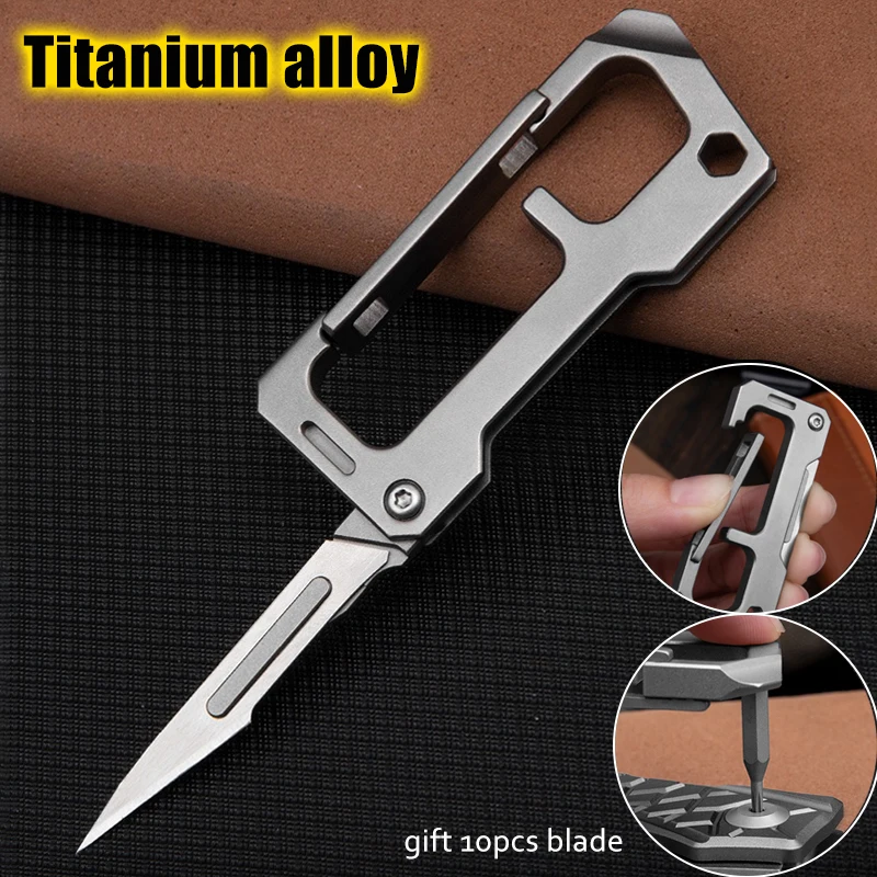 High-Rebound-Titanium-Alloy-Keychain-Multi-function-Screwdriver-Crowbar ...