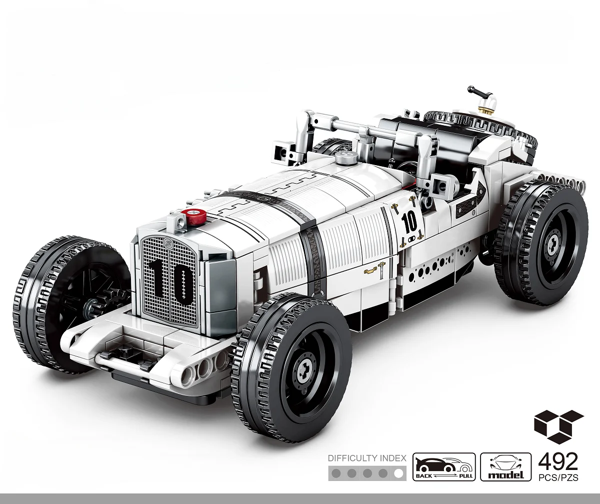 Mould-King-Car-1931-Mercedes-Block-Car-Assembly-Model-Pull-Back ...