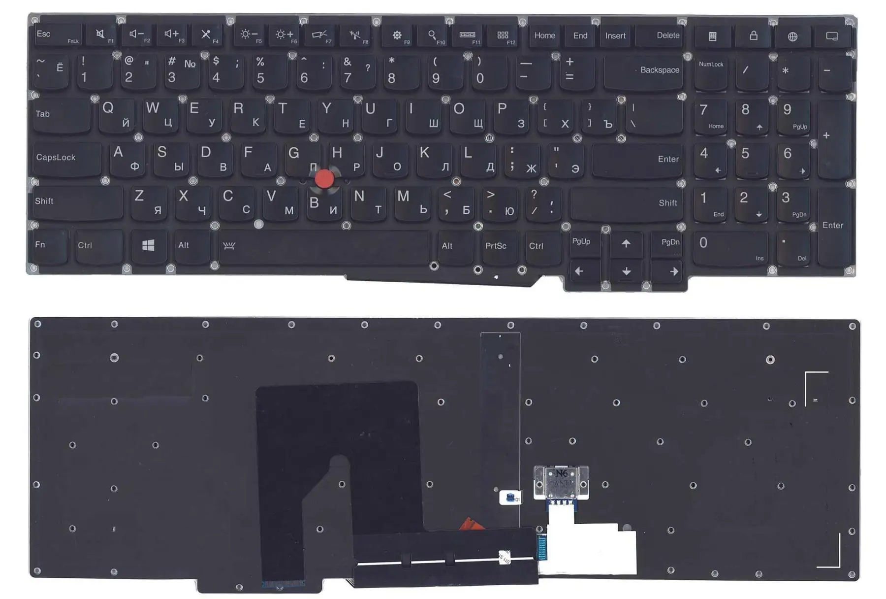 Keyboard for laptop Lenovo ThinkPad s531 S540 black with backlight ...