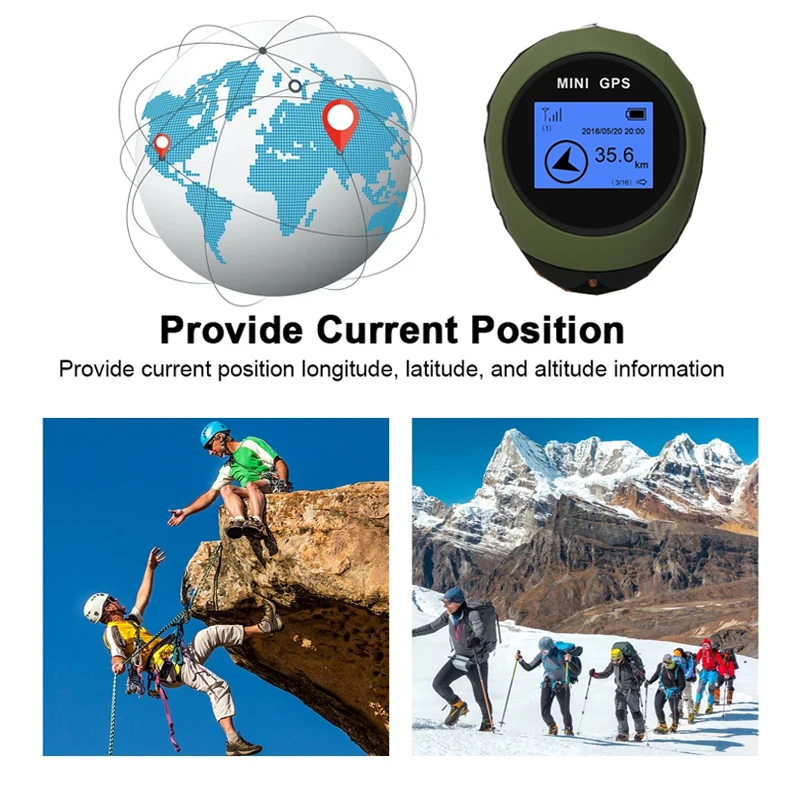 Mini GPS Navigation Receiver Tracker Portable Handheld Location GPS ...