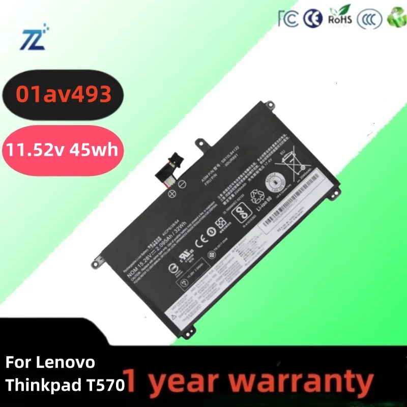 Factory-New-Rechargeable-Li-polymer-Battery-01av493-For-Lenvovo ...