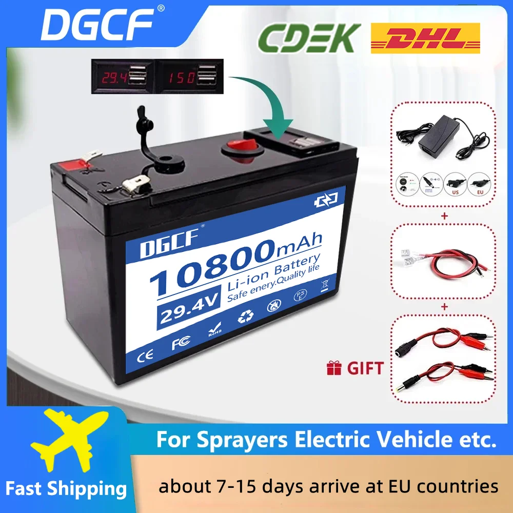 29-4V-7S3P-Lithium-Battery-10Ah-Rechargeable-Battery-Packs-Built-In-BMS ...