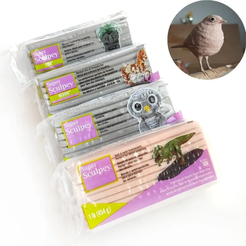 454g-US-Sculpey-Super-Clay-Flesh-colored-Gray-Sculpture-Clay-Prototype ...