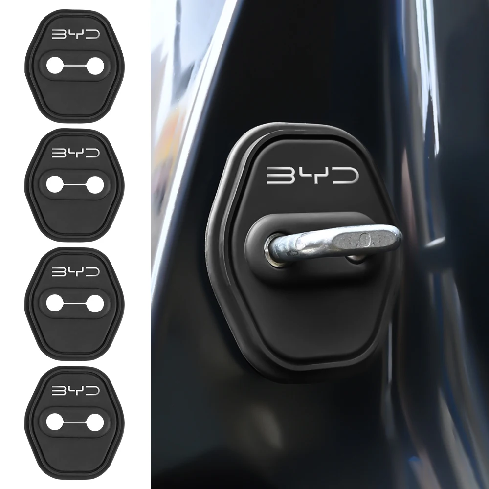 2/4PCS Silicone Car Door Lock Cover Protect Sticker for BYD Atto 3 Yuan ...