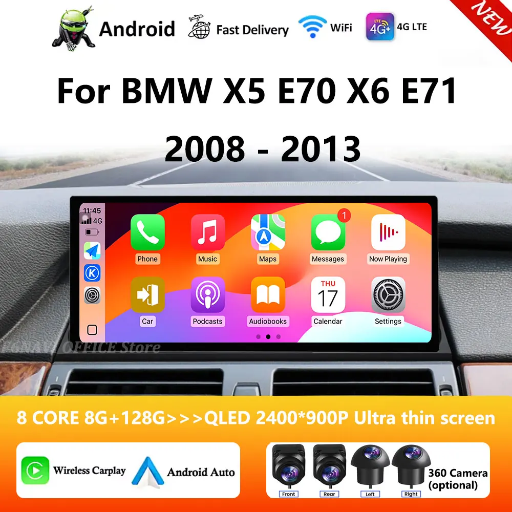 Para BMW X5 E70 X6 E71 2008 - 2013 sistema CCC CIC Android Radio de ...
