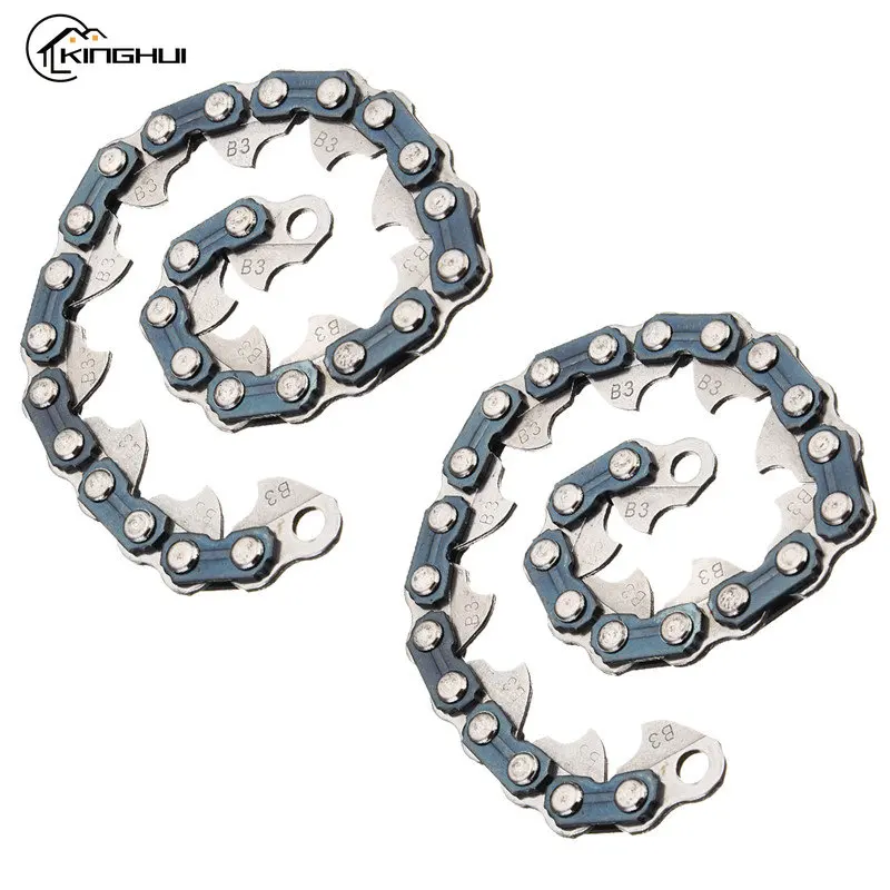 2Pcs 65Mn Trimmer Head Coil Chain Grass Garden Brush Cutter Chain Grass ...