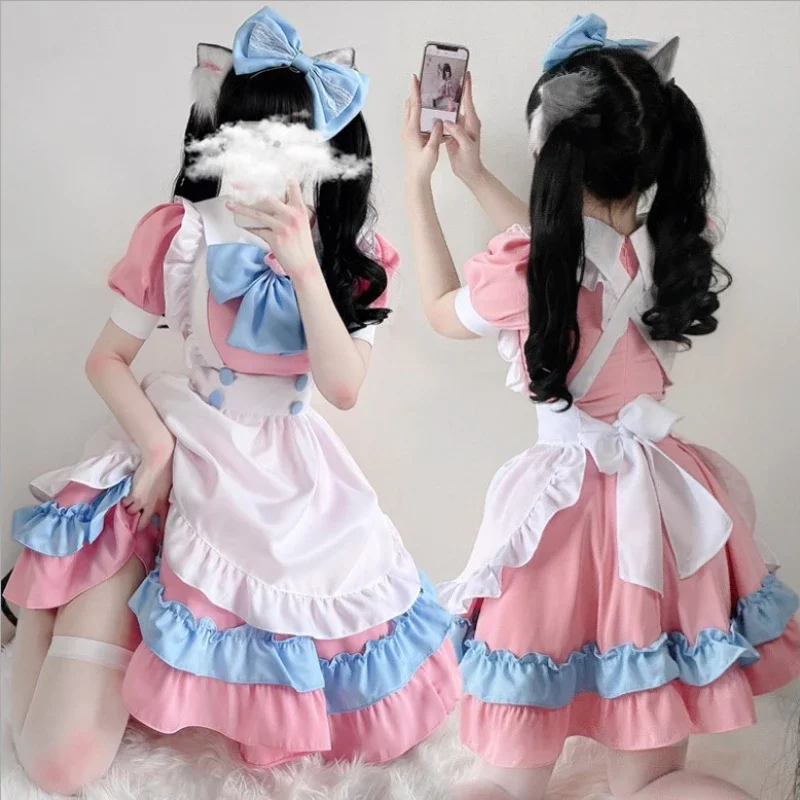 Anime Cosplay Maid Outfit Lolita Cute Stage Kawaii Costume Halloween ...