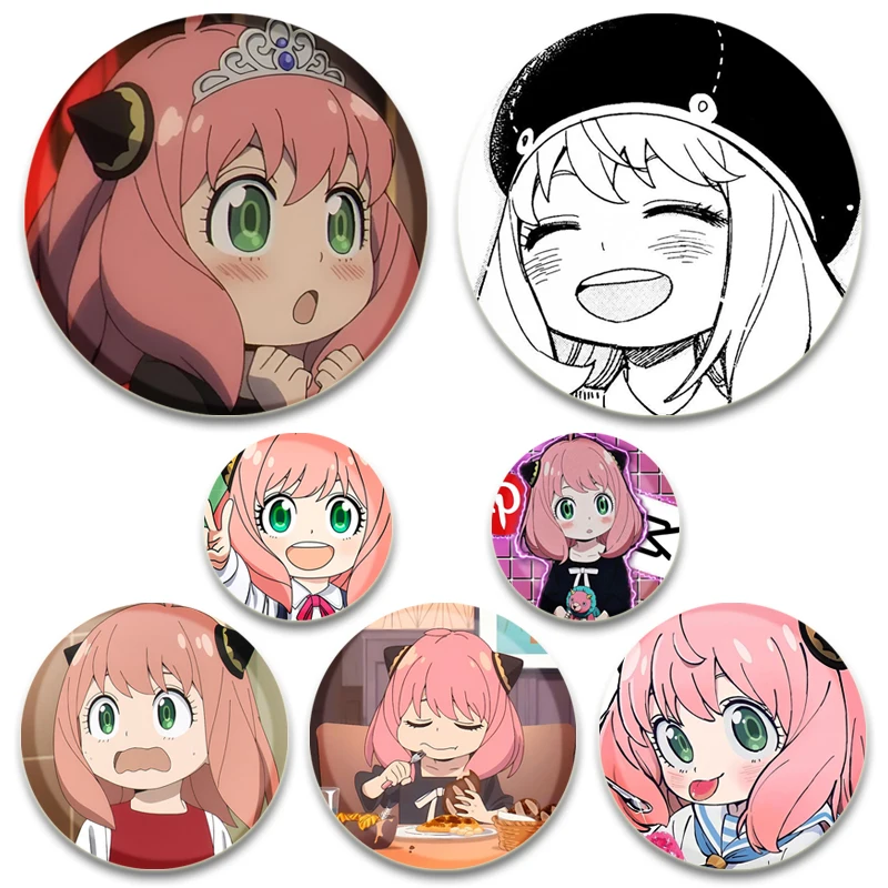 Cartoon Figure Anya Forger Badge Anime SPY X FAMILY Brooches Handmade ...