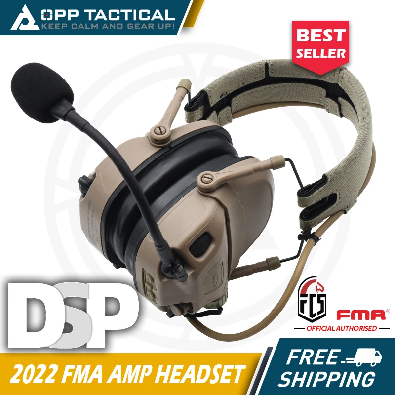 2022 Version New Full Digital Dual Dps Fma Amp Tactical Headset Communication Noise Reduction ...